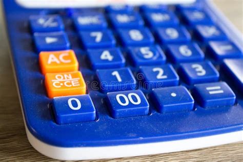 Numeric Keypad Calculator For Calculating Stock Image Image Of