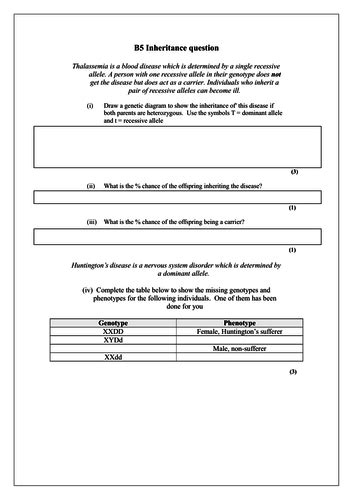 Ocr Gcse Biology Module B5 Revision Teaching Resources