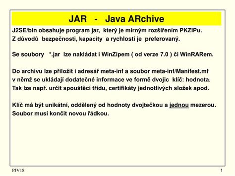 Ppt Jar Java Archive Powerpoint Presentation Free Download Id4012264