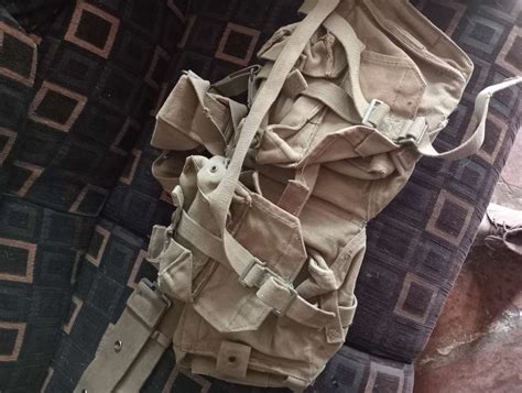 Kit Vintage South African Army Pattern 73 Webbing Etc Was Listed For