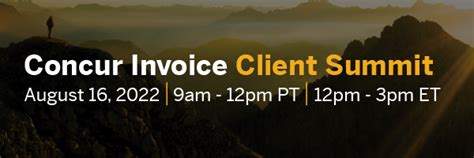 Concur Invoice Client Summit