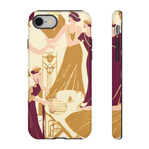 Art Deco Phone Case Glamorous 1920s Style Vintage Design Stylish