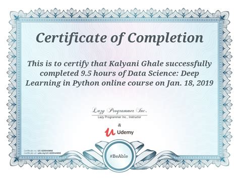kalyani ghale on linkedin datascience deeplearning udemy python 2019goals