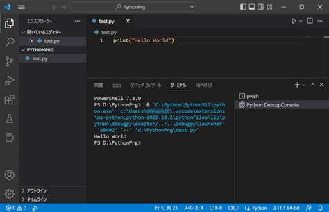 Python Vscode 開発環境