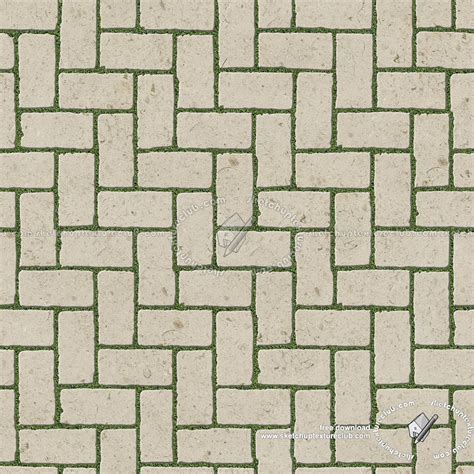 Limestone Park Paving Texture Seamless 18814