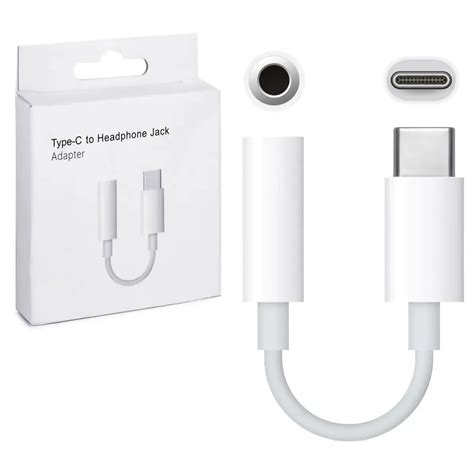 Аудиокабель Штекер Male Разъем Female белый Переходник Type C на 3 5mm Jack под Org купить C