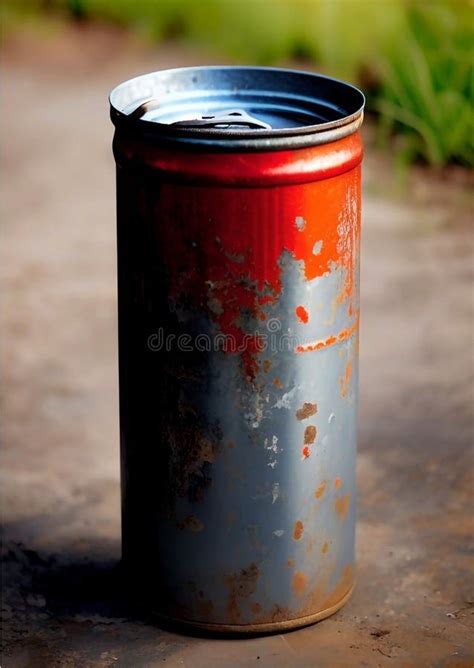Rusty Can On The Ground AI Generated Stock Illustration Illustration Of Drink Container