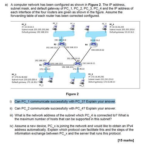 Solved A A Computer Network Has Been Configured As Shown In Chegg