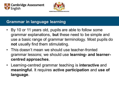 A Framework For Teaching Grammar Y6 Ppt