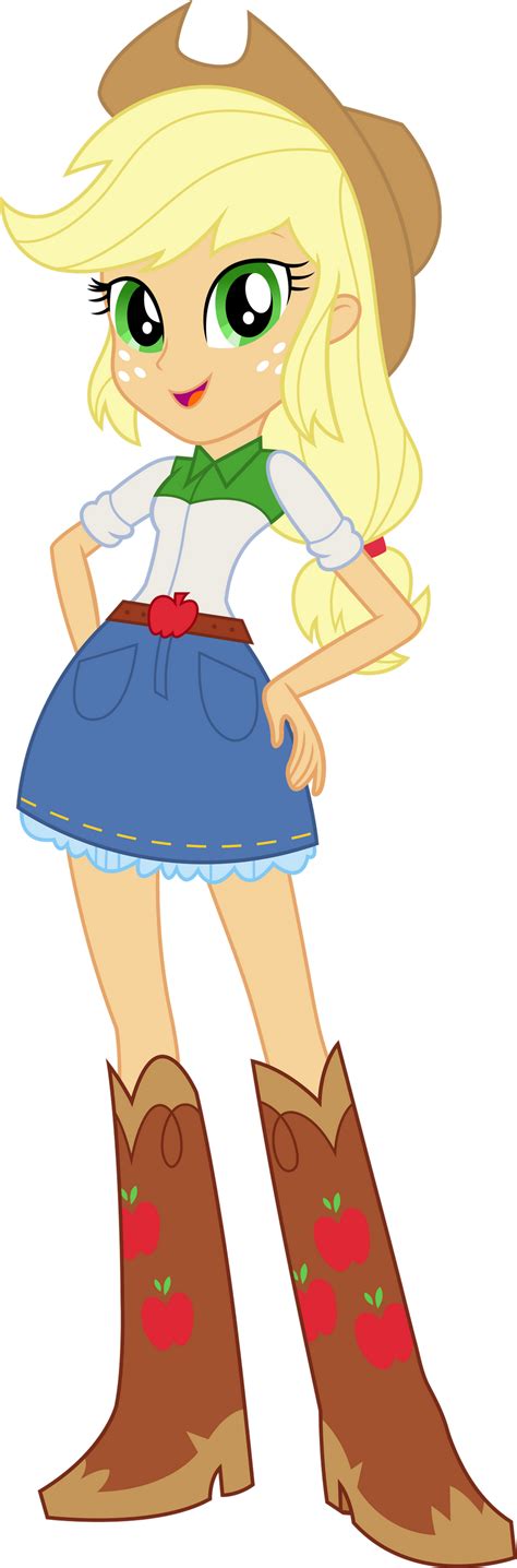 Equestria Girls Applejack Vector By Icantunloveyou On Deviantart