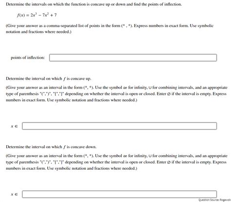 solved determine the intervals on which the function is