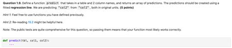Solved When Performing Linear Regression We Need To Compute Chegg