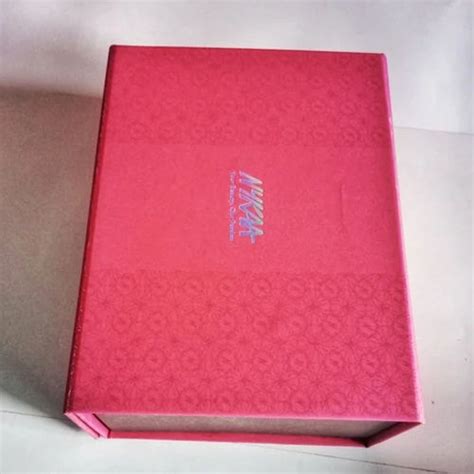 Red Collapsible Rigid Box Finishing Glossy Lamination At Best Price
