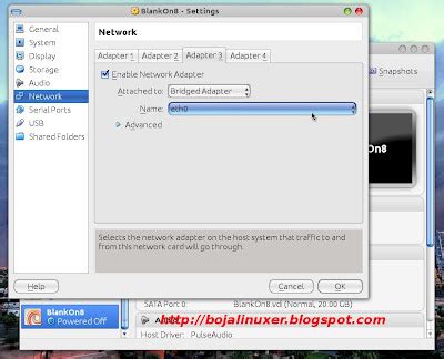 Setting Network Di VirtualBox