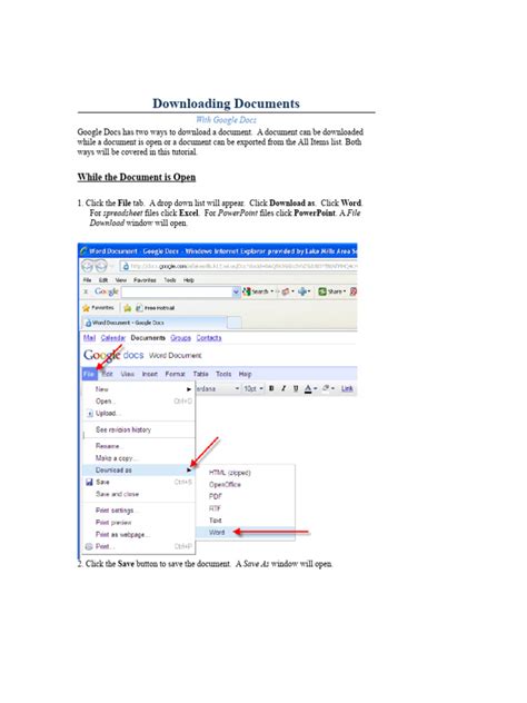 Downloading Documents Pdf Computer File Microsoft Excel