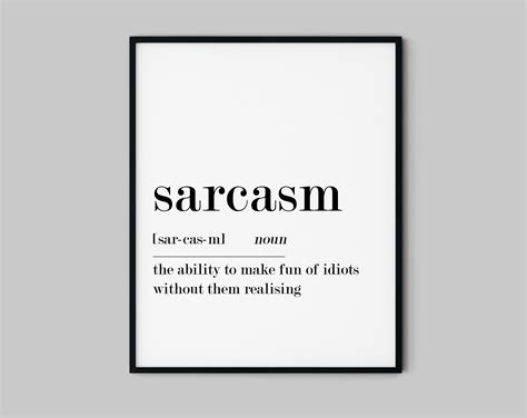 Sarcasm Definition Print Sarcasm Print Office Decor Sarcasm Poster Definition Print Sarcasm