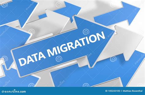 Data Migration Text Concept Stock Illustration Illustration Of