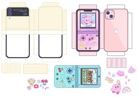 Eng 🎀아이폰13 Vs 갤럭시z플립3 종이 말랑이 만들기🎀 🎁무료 도안공유🎁 종이구관 그리는법 쉬운 만들기 페이퍼 크래프트 미니어쳐 종이인형 옷입히기 네이버