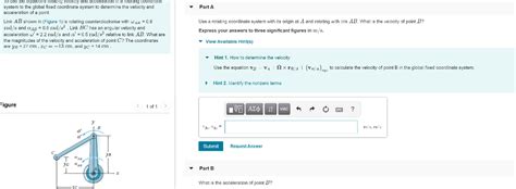 solved part a to use the equations relating velocity and