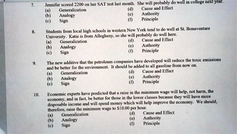 Solved Jennifer Scored 2200 On Her Sat Test Last Month She Will