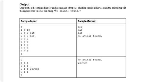 Solved Input Will Begin With A Line Containing 1 Integer