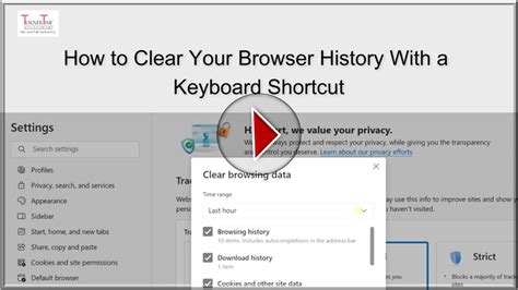 How To Clear Your Browser History With A Keyboard Shortcut Turner Time Management Llc