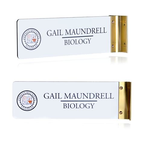 3 Bracket Custom Corridor Sign Ultra Color Trophy Awards Manufacturing