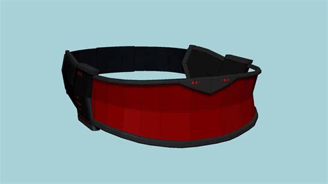 Sci Fi Glasses Visor Model C 02 Black And Red By Gsommer