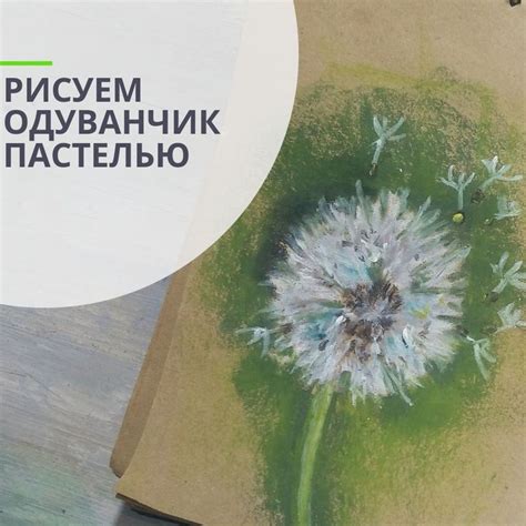 Рисуем одуванчик поэтапно Рисунки пастелью Пастель Искусство мягкой пастели