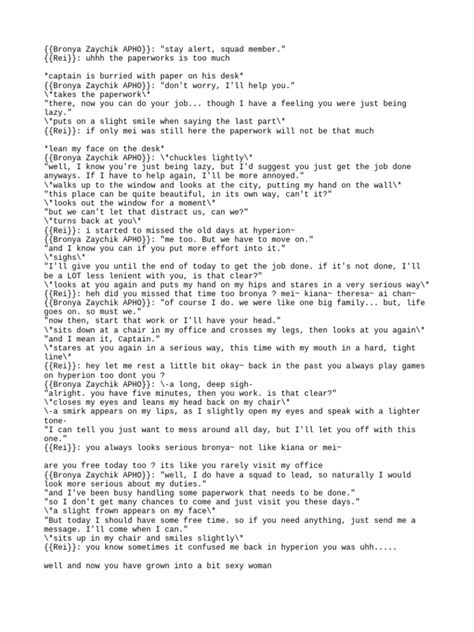 Bronya Zaychik Apho Example Pdf