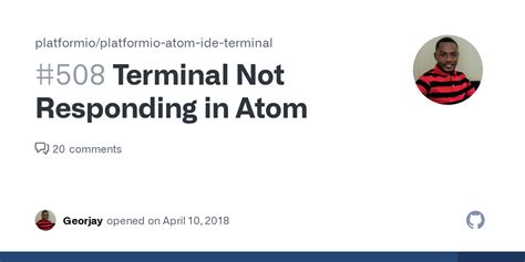 Terminal Not Responding In Atom Issue Platformio Platformio Atom Ide Terminal GitHub
