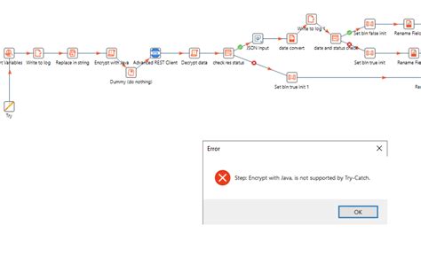 User Defined Java Class Inside Try Catch Error Process Studio