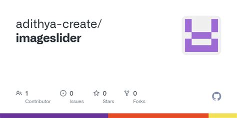 GitHub Adithya Create Imageslider