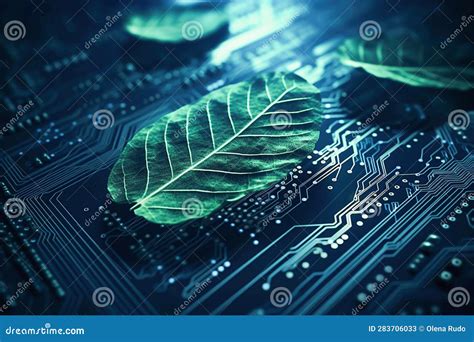 Ai Generative Sustainable Technology Background Stock Illustration Illustration Of Generative