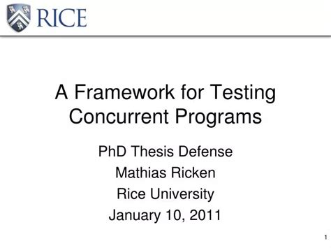 Ppt A Framework For Testing Concurrent Programs Powerpoint Presentation Id523671