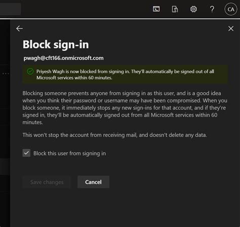 block user from signing in into microsoft 365 tenant d365 demystified