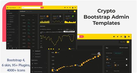 Cryptocurrency Dashboard Admin Template Bootstrap Admin Template