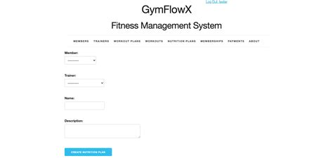Github Megwu Gymflowx Using Django Html Css To Build A Fitness Management Site