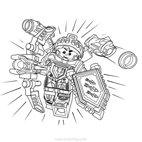 Lego Nexo Knights Coloring Pages Aaron Lego Coloring Pages Coloring