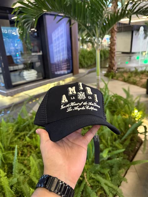 Gorra Amiri 3d Black Compa Oso Brand