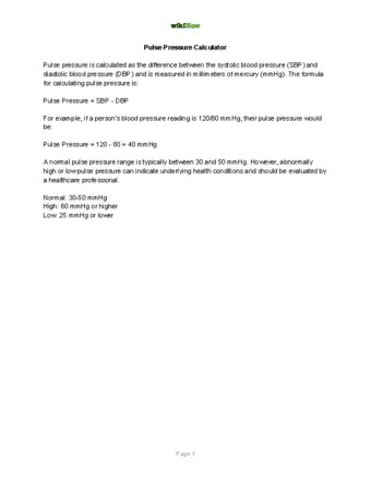 How To Calculate Pulse Pressure 6 Steps With Pictures WikiHow Health
