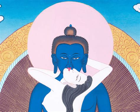 Samantabhadra Yab Yum Buddha Thangka Tibetan Buddhist Tantric Art