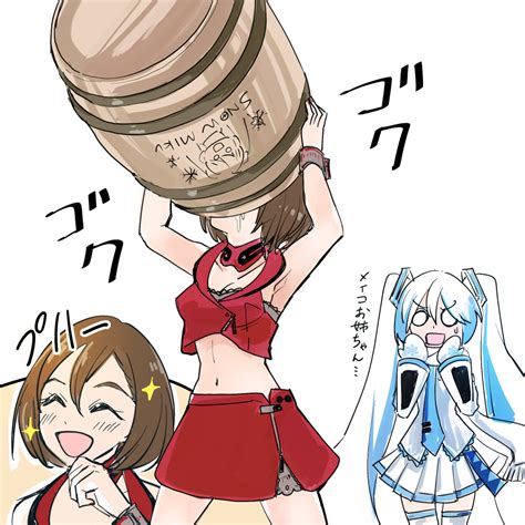 Hatsune Miku Meiko Vocaloid Meiko Vocaloid3 Yuki Miku Yuki Miku