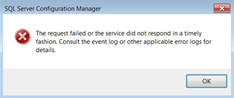 Error The Request Failed Or The Service Did Not Respond In A Timely