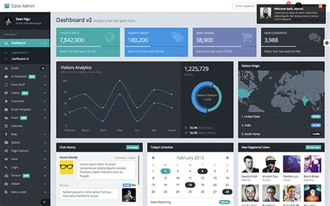 Download Color Admin Admin Template Front End V 1 6 Top Bootstrap
