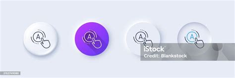 Ab Testing Line Icon Ui Test Button Sign Line Icons Vector Stock