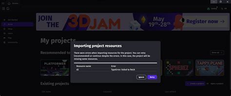 doesn t let me load project gdevelop general gdevelop forum
