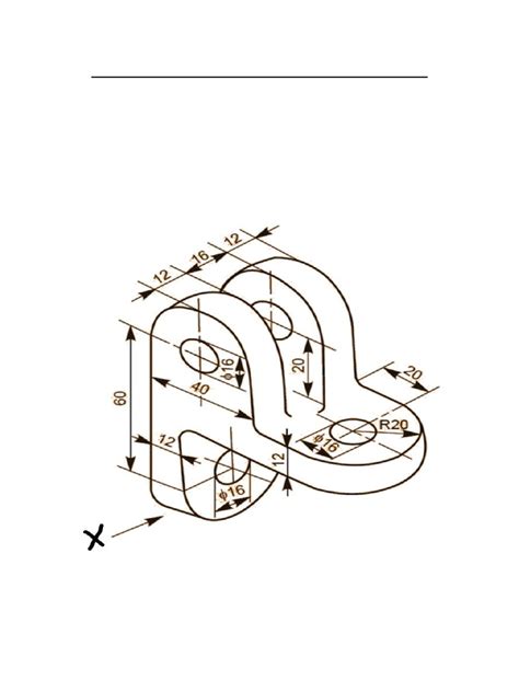 Assignment No 01 Orthographic Projection Pdf