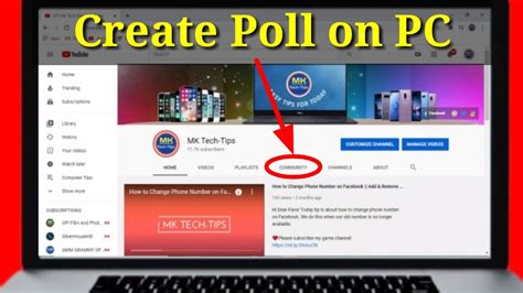 How To Create Poll On Computer Create Youtube Poll On Pc Youtube