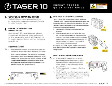 Taser 10 Setup User Manual Maintenance Troubleshooting